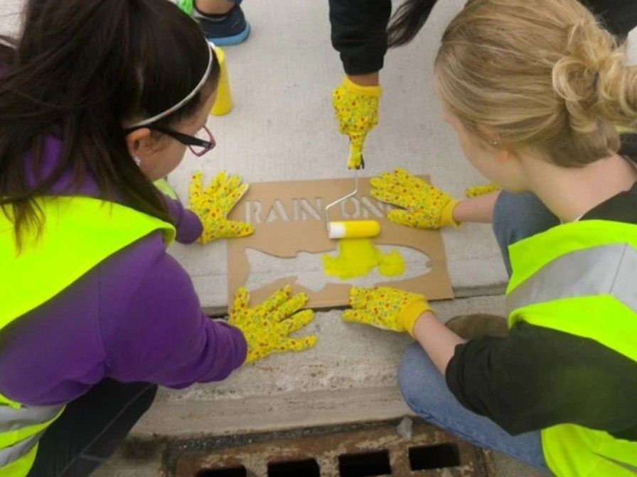 Streets get colourful boost with Yellow Fish Road Program | Sault This Week