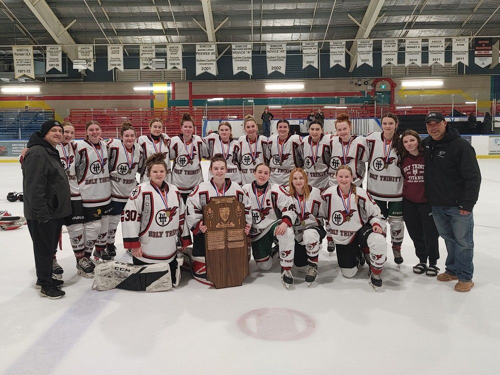 Titans win CWOSSA A/AA girls hockey championship | Simcoe Reformer