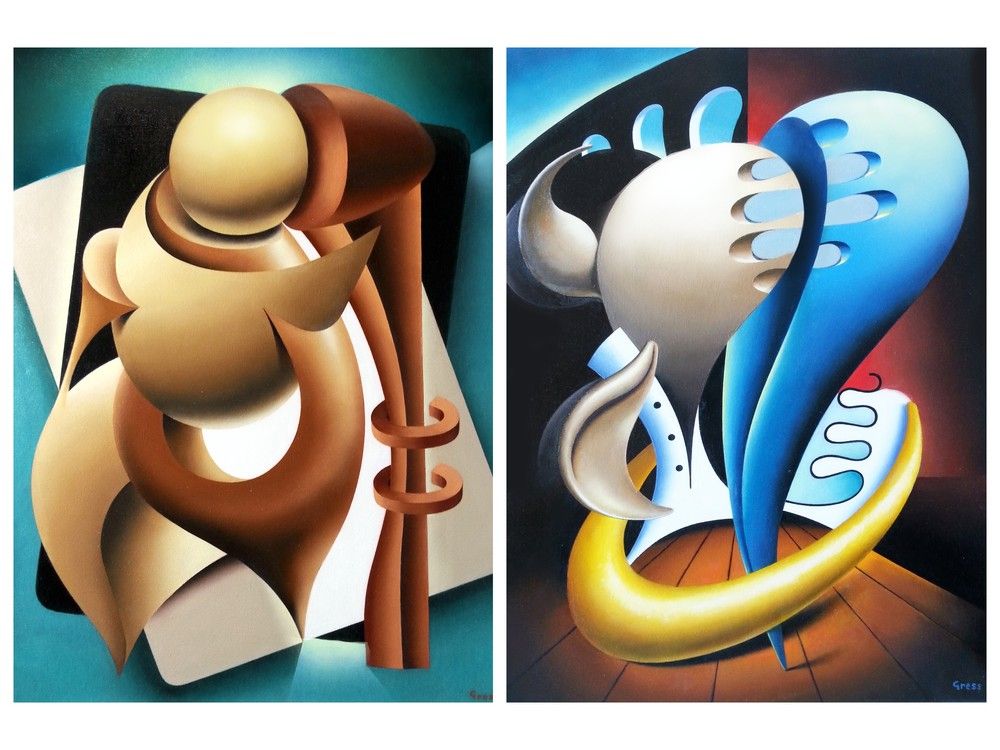 Artist depicts 'emotions and situations' in abstract exhibit ...