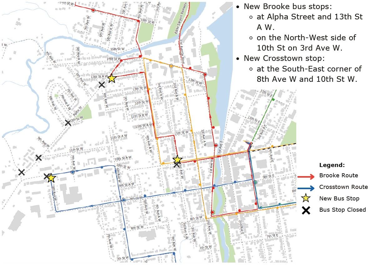 Some city transit changes begin Monday due to Alpha St. work | Owen ...