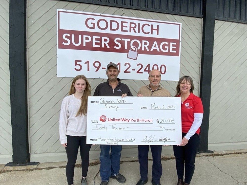 Goderich Super Storage donates $20,000 to United Way campaign ...