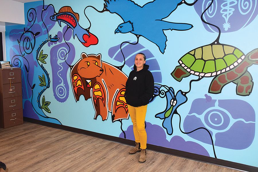 Renowned Native artist painted murals at ELSS | Elliot Lake Standard