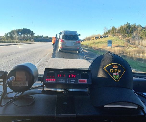 Driver was going 74 km/h over speed limit on Hwy. 69 | Sudbury Star