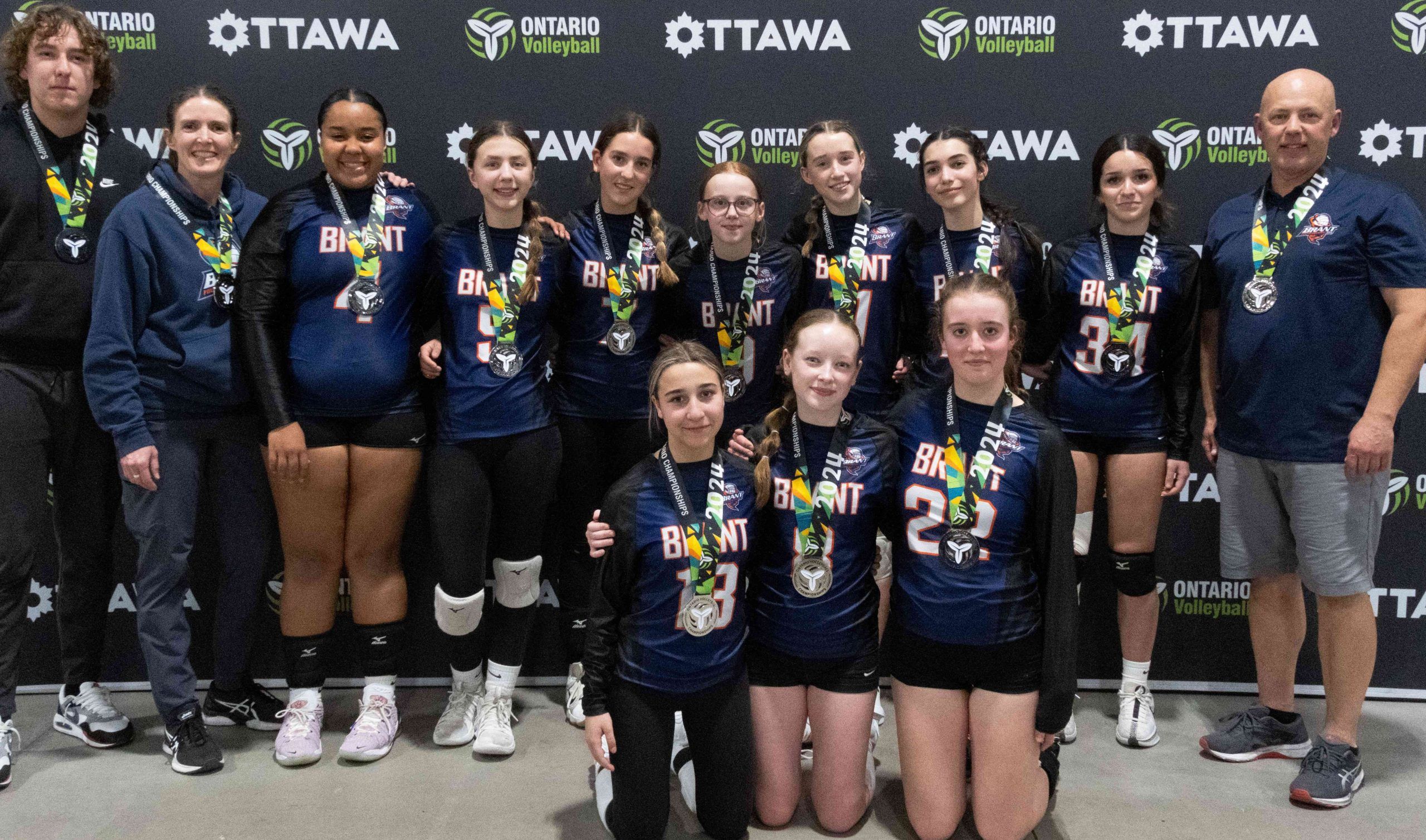 Volleyball teams medal | Brantford Expositor
