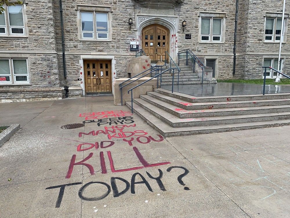 Encampment remains on Queen's campus after Friday protest | The ...