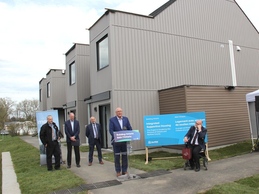Ribbon cutting, funding announcement for new supportive housing complex ...