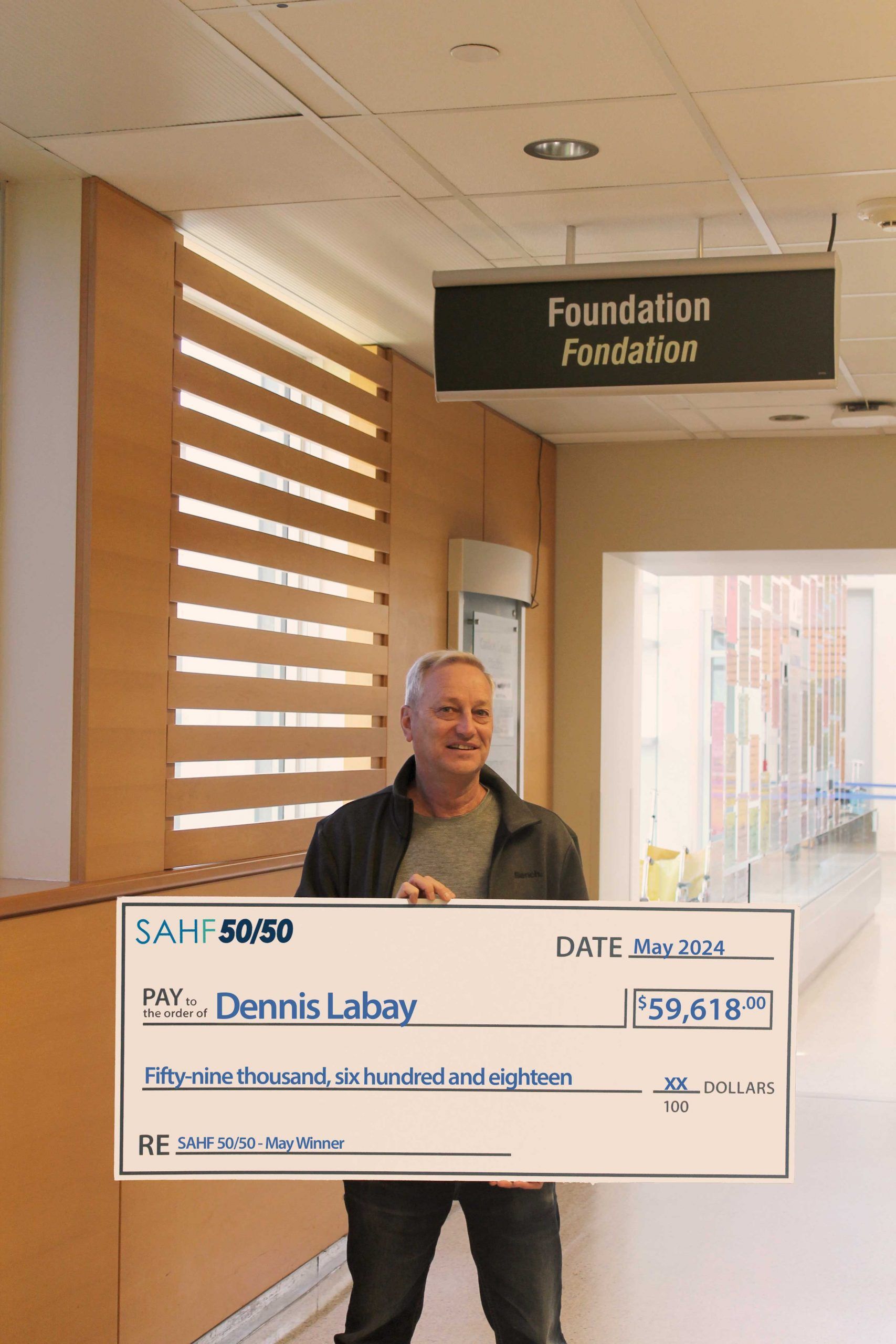 May SAHF 50/50 draw yields prize of $59,618 | Sault This Week