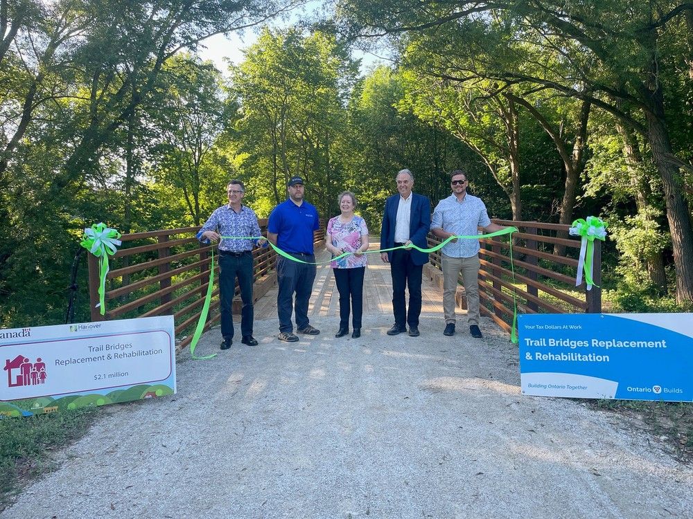 Hanover celebrates reopening of trail bridges | Hanover Post