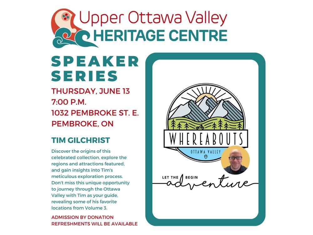 Author to discuss his Ottawa Valley Whereabouts series at Heritage ...
