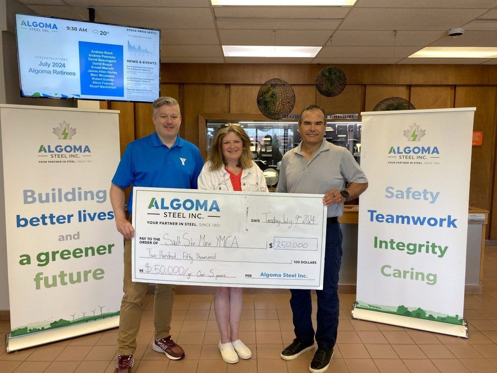 Algoma Steel donates $250,000 to help save YMCA | Sault Star