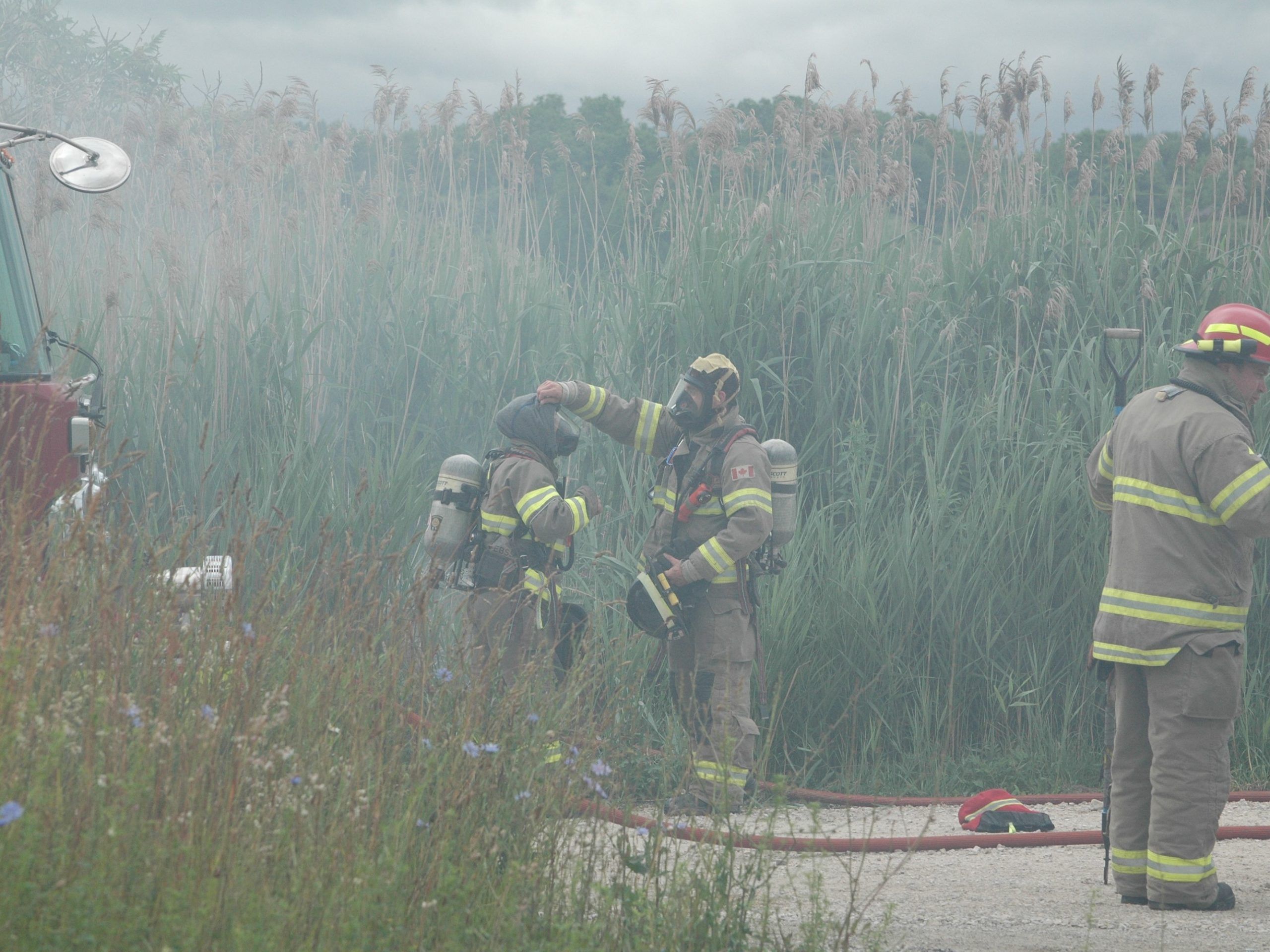 City firefighters douse encampment fire near elevators | Kincardine News