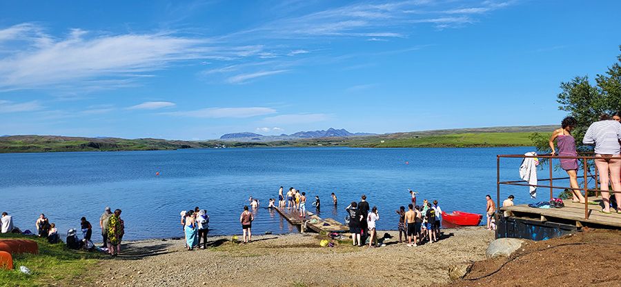 Cochrane local Crystal Burkholder attends the Icelandic National ...