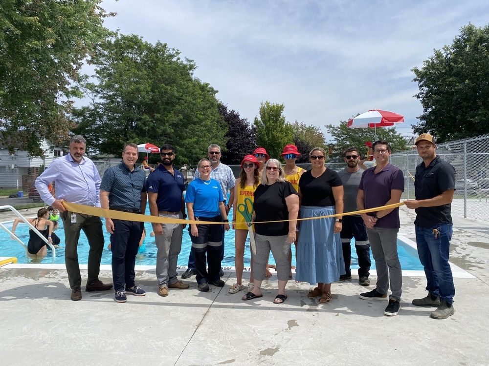 Cornwall staff, swimmers celebrate at sunny Mattice Pool reopening ...