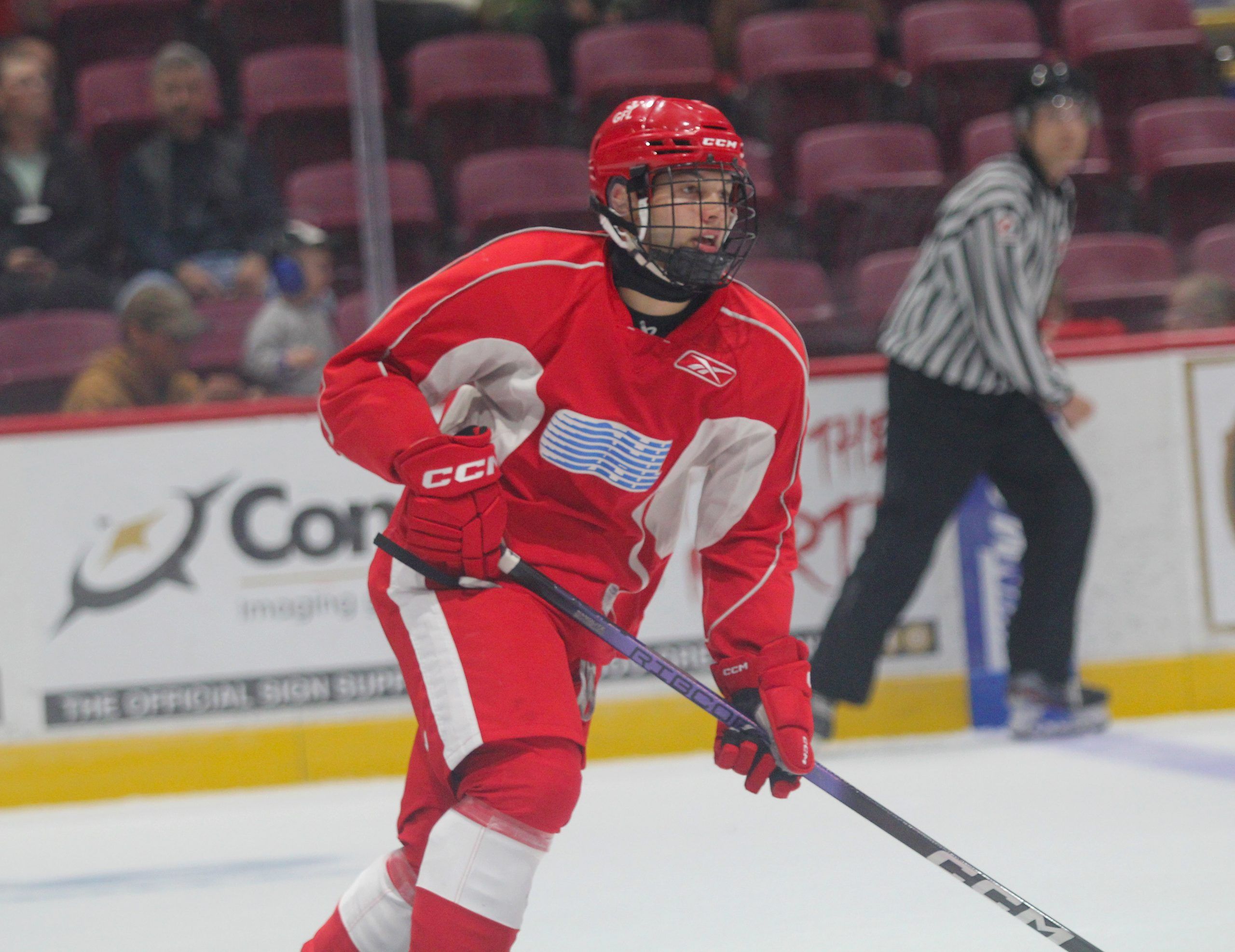 Sault resident James Elliott in his first OHL camp with the Greyhounds ...