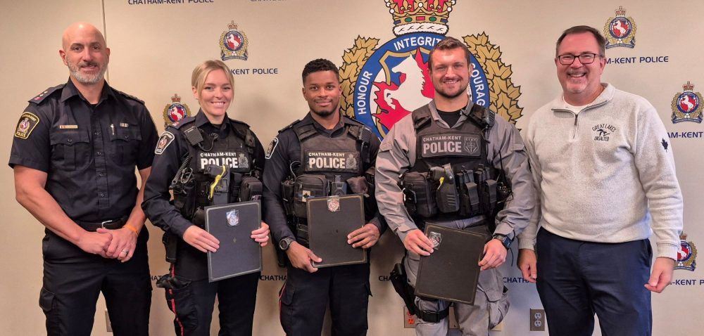 Chatham-Kent police recognize personnel for quick actions | Chatham ...