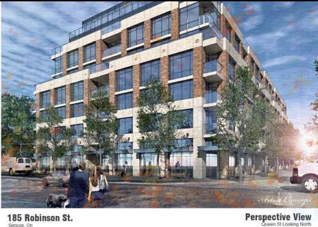Council approves rezoning for 8-storey building on Robinson Street ...
