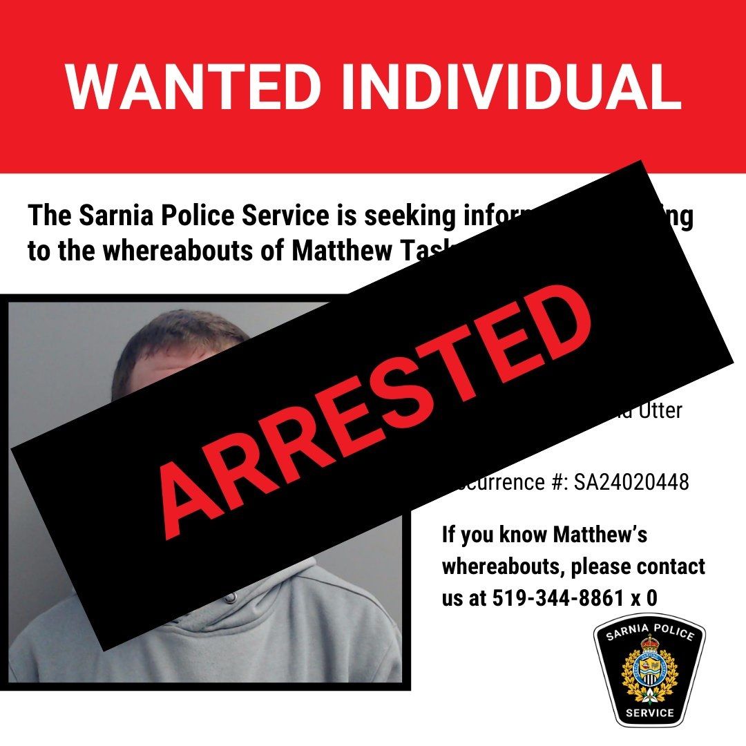 Man wanted by Sarnia police for criminal harassment arrested | The ...