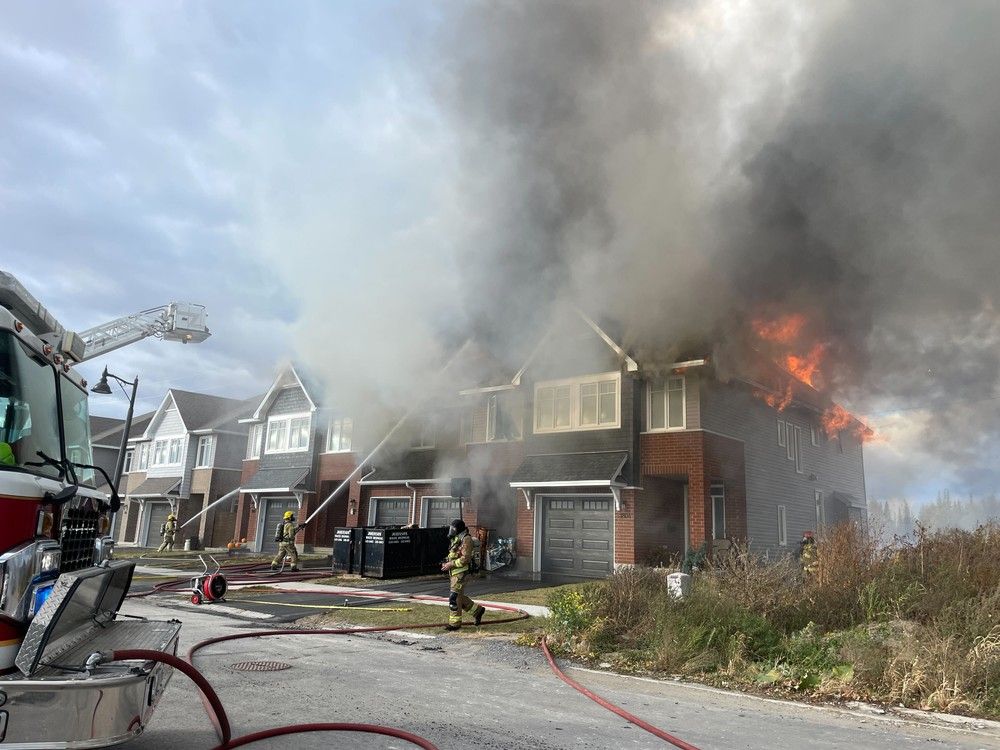 Firefighters battle blaze at homes in west end Kingston | The Kingston ...