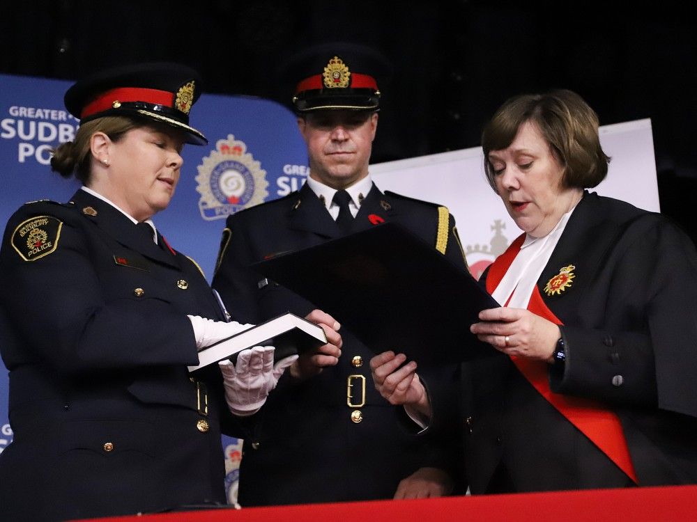 Cunningham sworn in as first female chief of Sudbury police | Sudbury Star