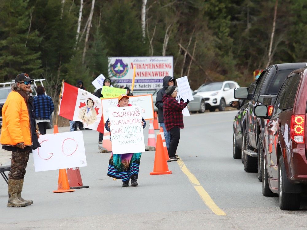 Police keeping eye on Atikameksheng protest, urging demonstrators to ...