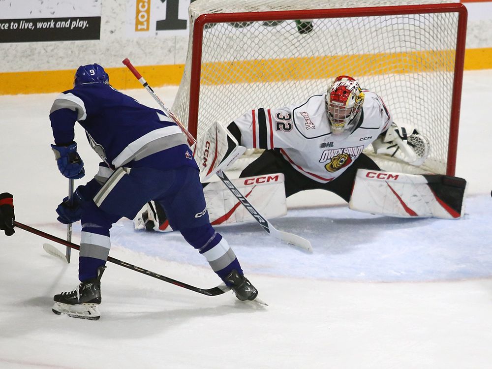 Carter George dazzles with 45-save effort in 3-1 loss to the Sudbury ...