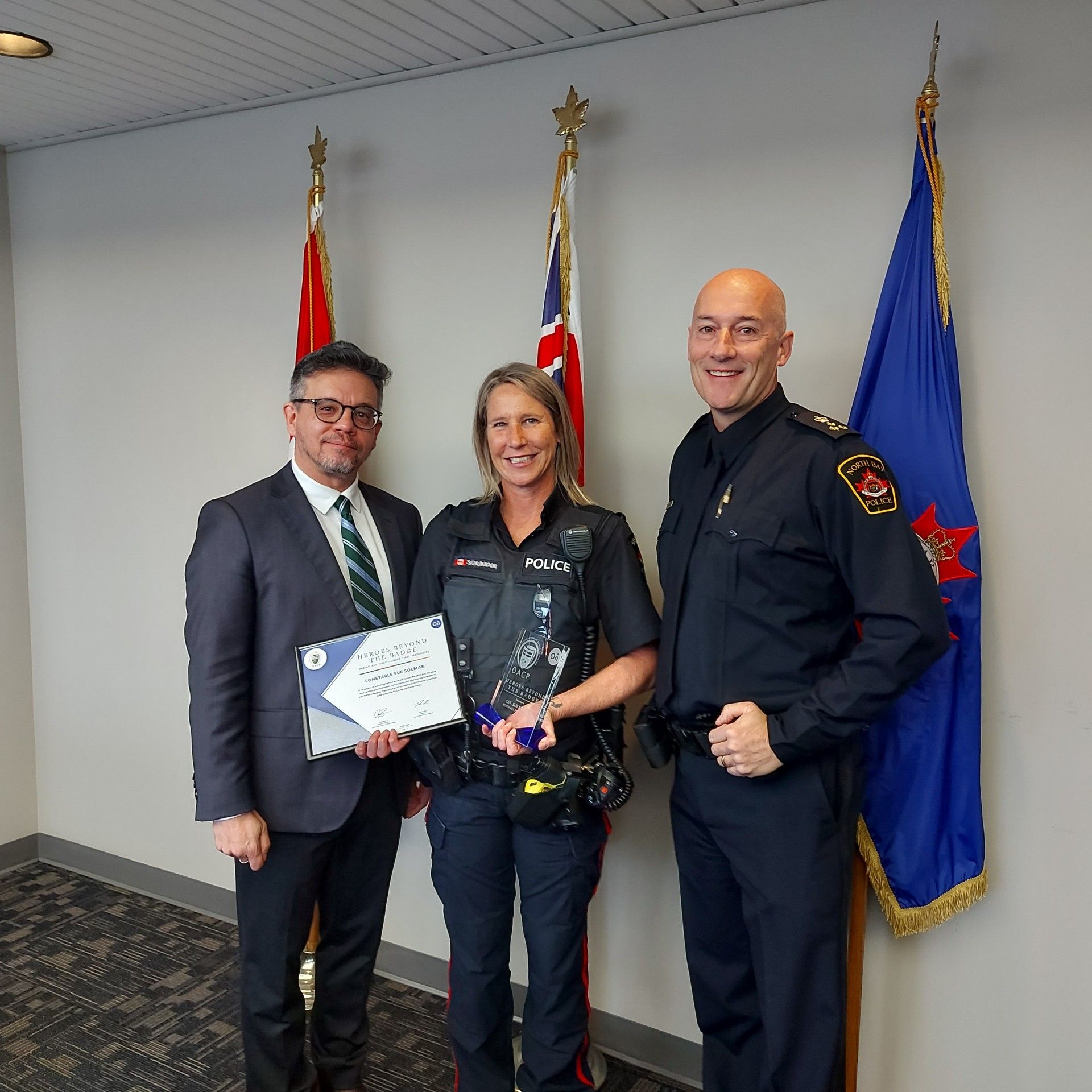 Sue Solman of the North Bay Police Service wins 'heroic' award | North ...