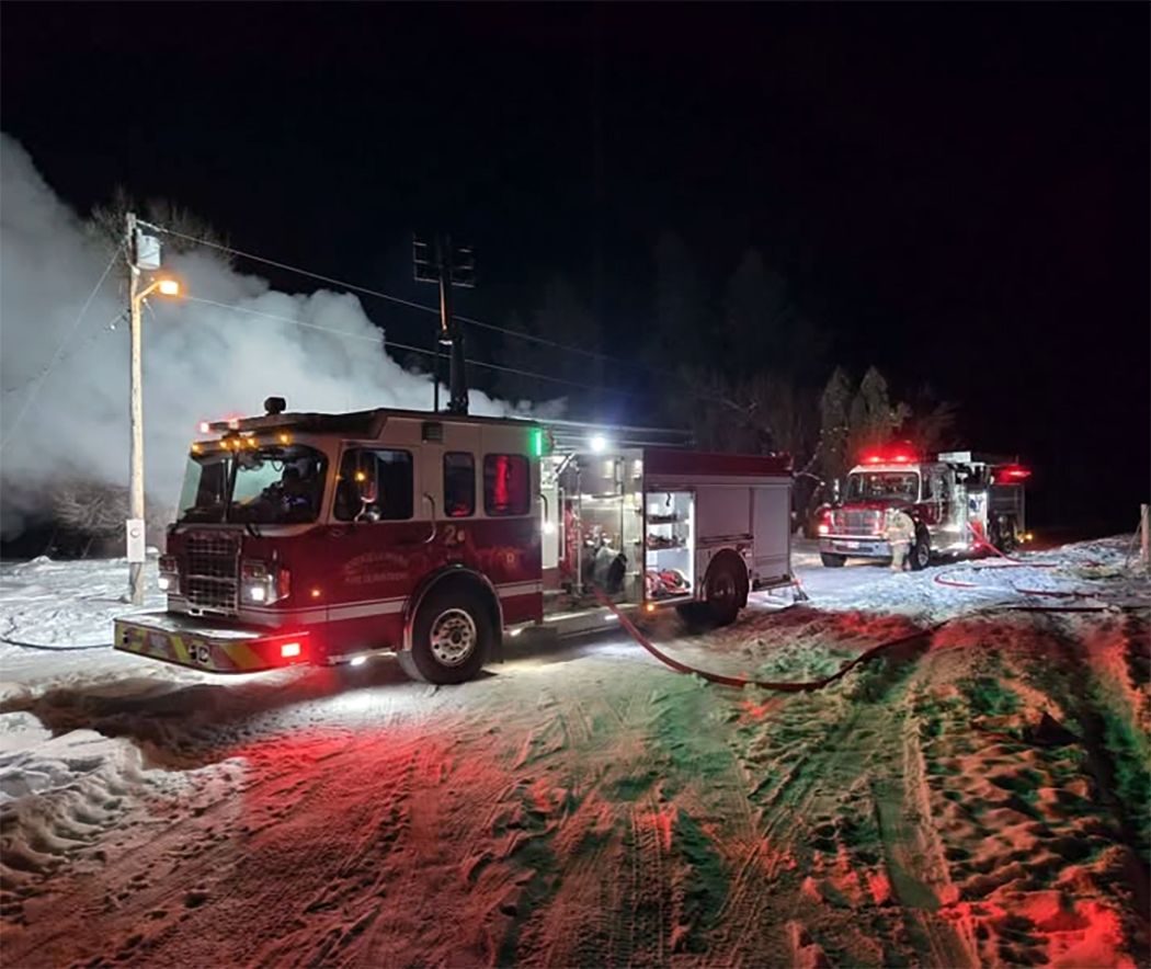 Portage Firefighters Battle Two Major Fires in Frigid Temperatures ...