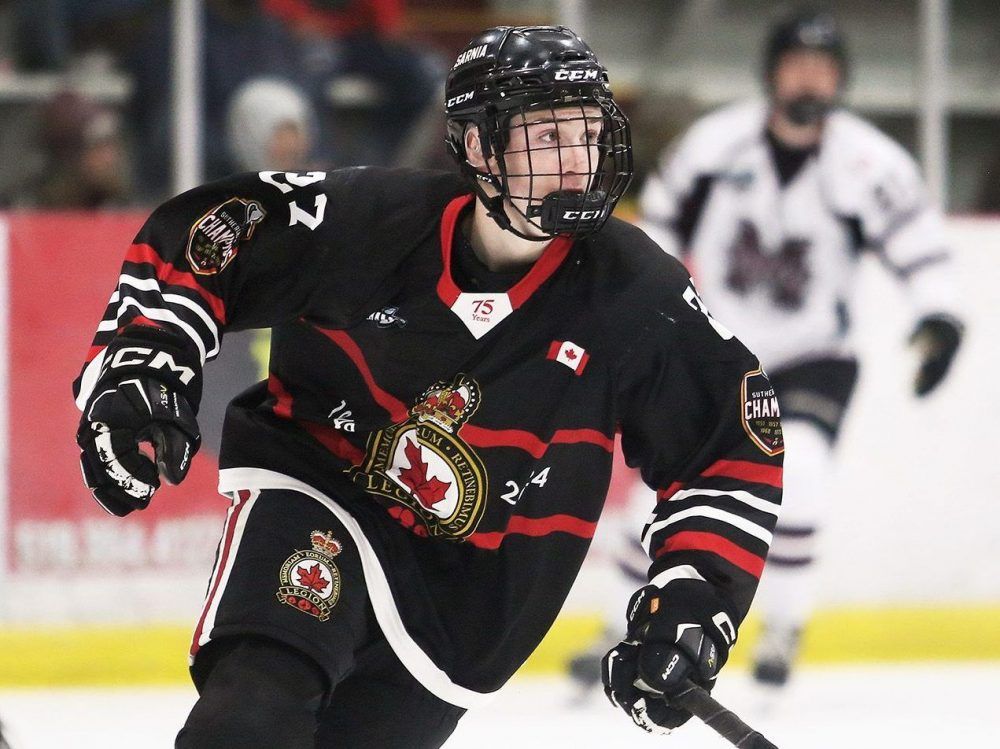 Sarnia Legionnaires' Blake Barnes honoured in GOJHL | The Sarnia Observer