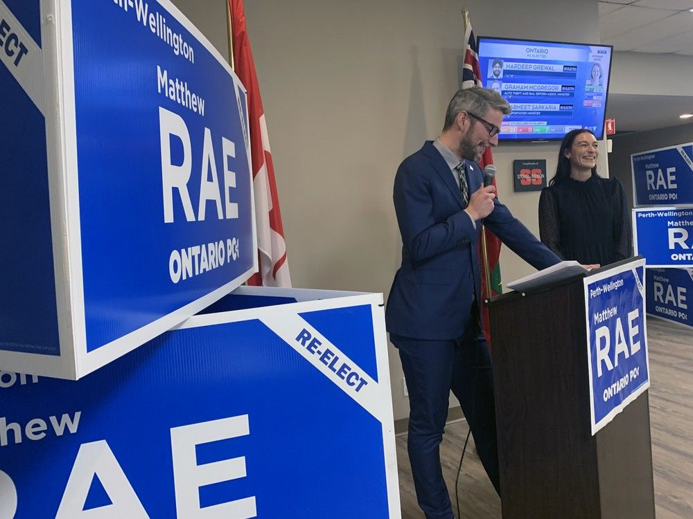 Matthew Rae re-elected in Perth-Wellington as PCs maintain majority ...