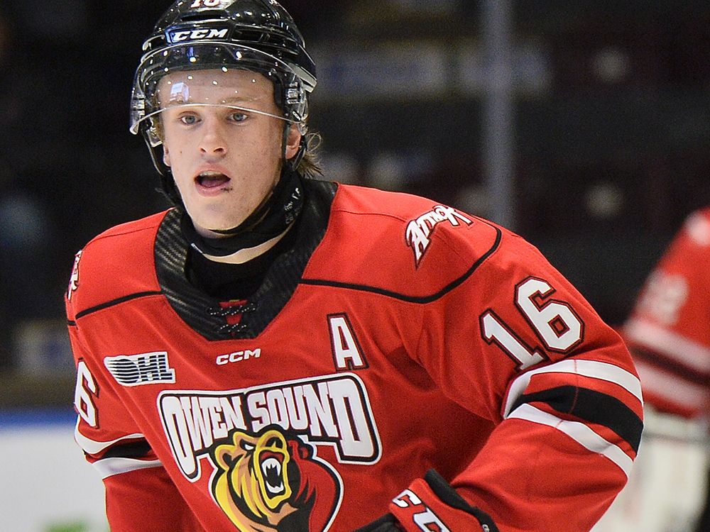 Jake Crawford 'ate his face off' to get noticed by NHL scouts | Owen Sound Sun Times