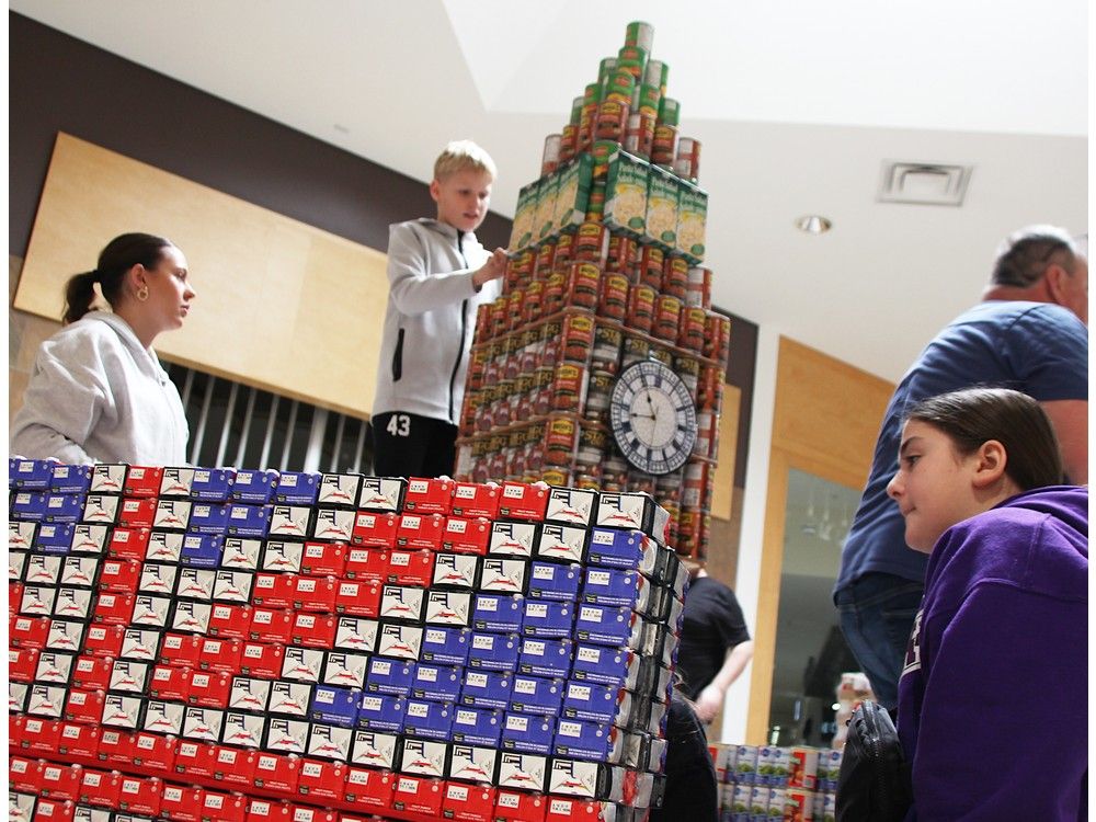 Landmark sculptures built for Canstruction in Sarnia | The Sarnia Observer