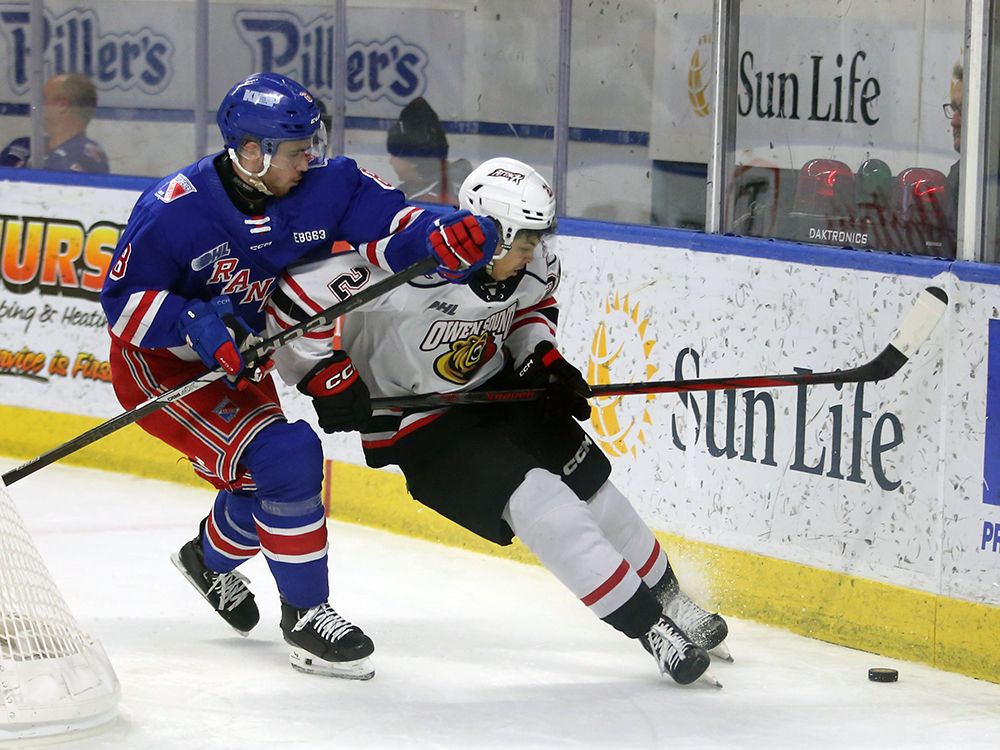 The Kitchener Rangers edge Owen Sound 3-2, a wild finish in store for ...