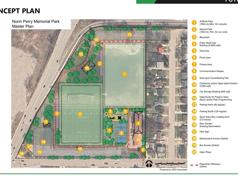 Norm Perry Park draft plan calls for reorienting fields | The Sarnia ...