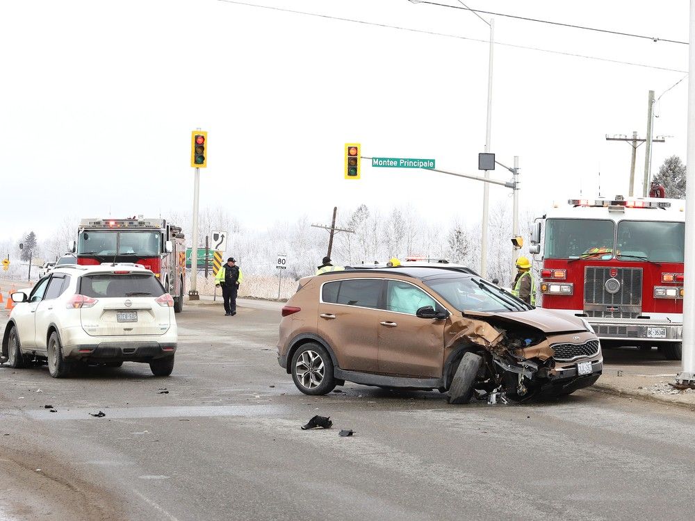 Senior badly hurt in Azilda crash; second person has minor injuries ...