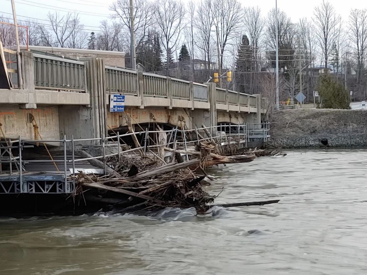 Damage to construction platform stalls bridge project in Walkerton ...
