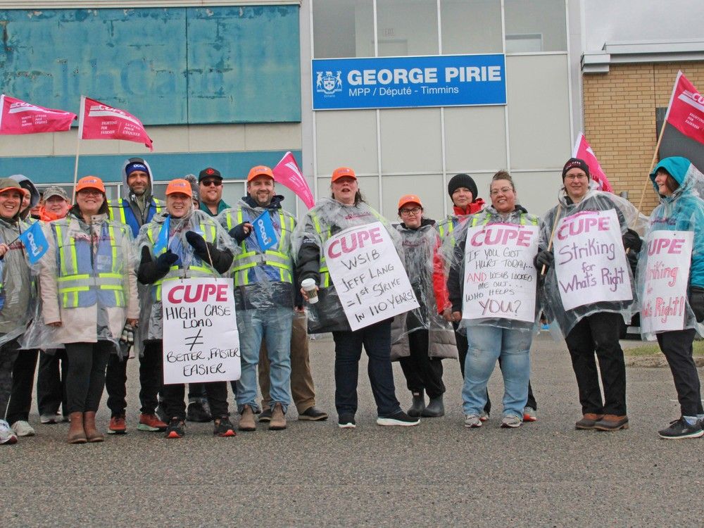 Workplace Safety Insurance Board workers on strike in Timmins | The ...