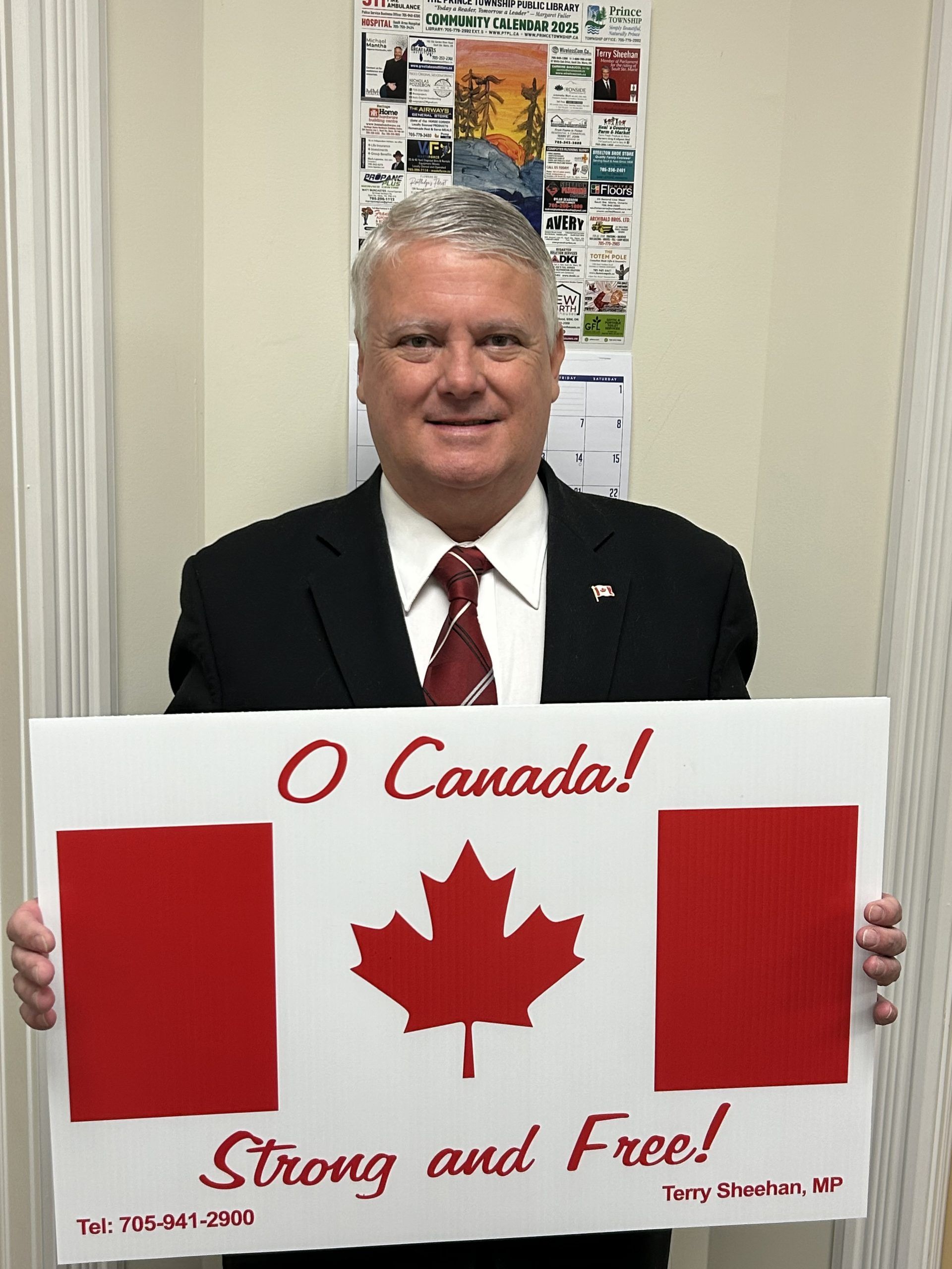 MP Terry Sheehan offers free Canada Day lawn signs | Sault Star