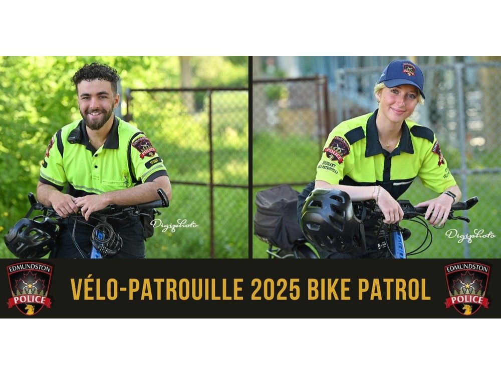 Qui compose la vélo-patrouille 2025? | Telegraph-Journal