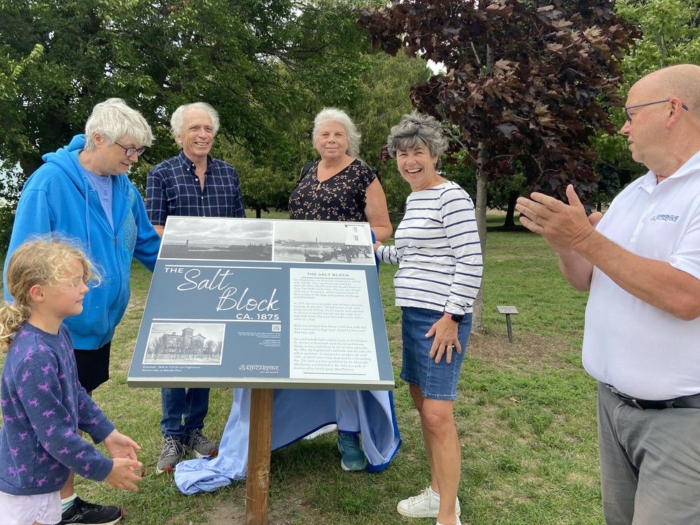 Heritage plaque unveiled celebrating Kincardine's salt industry ...