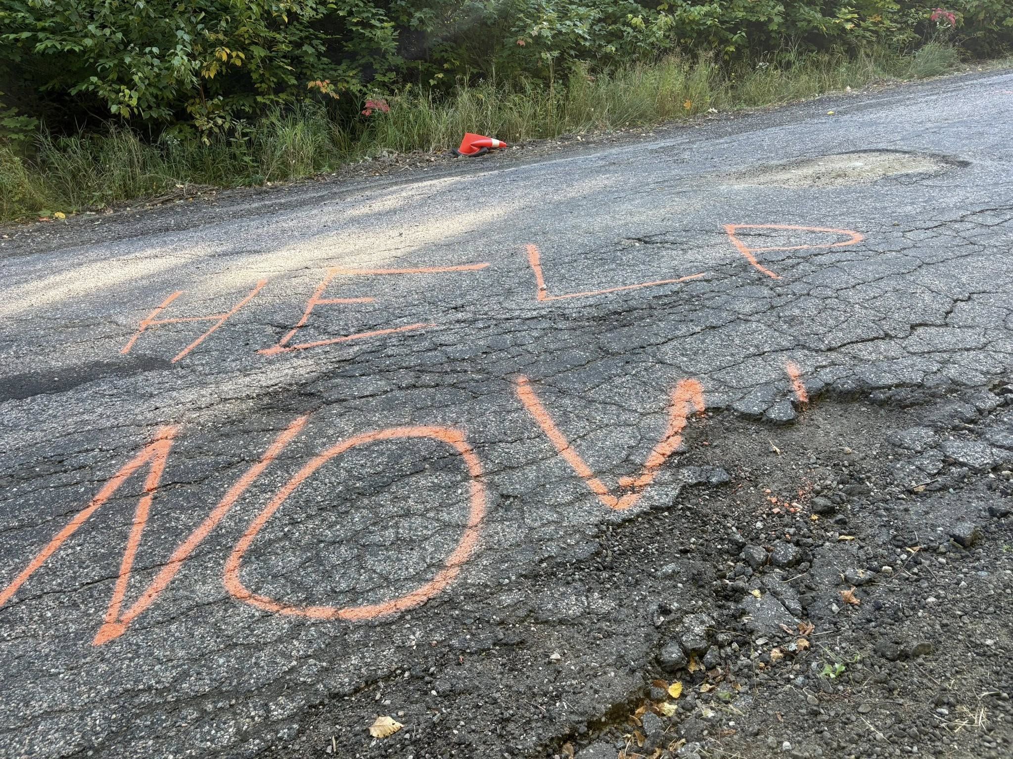 Widdifield Station Road so badly deteriorated it damages cars | North ...