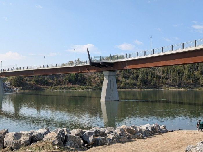 New Strathcona County, Edmonton footbridge welcomes new name amid grand ...