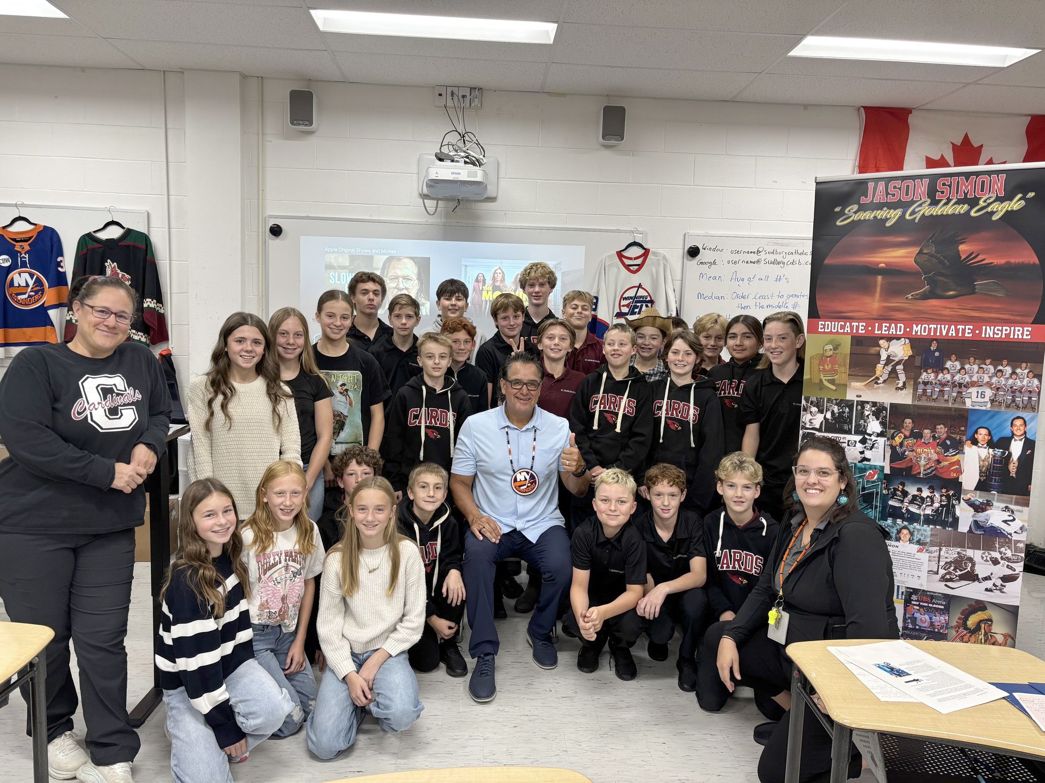 Former NHLer Jason Simon inspires Sudbury Catholic students | Sudbury Star