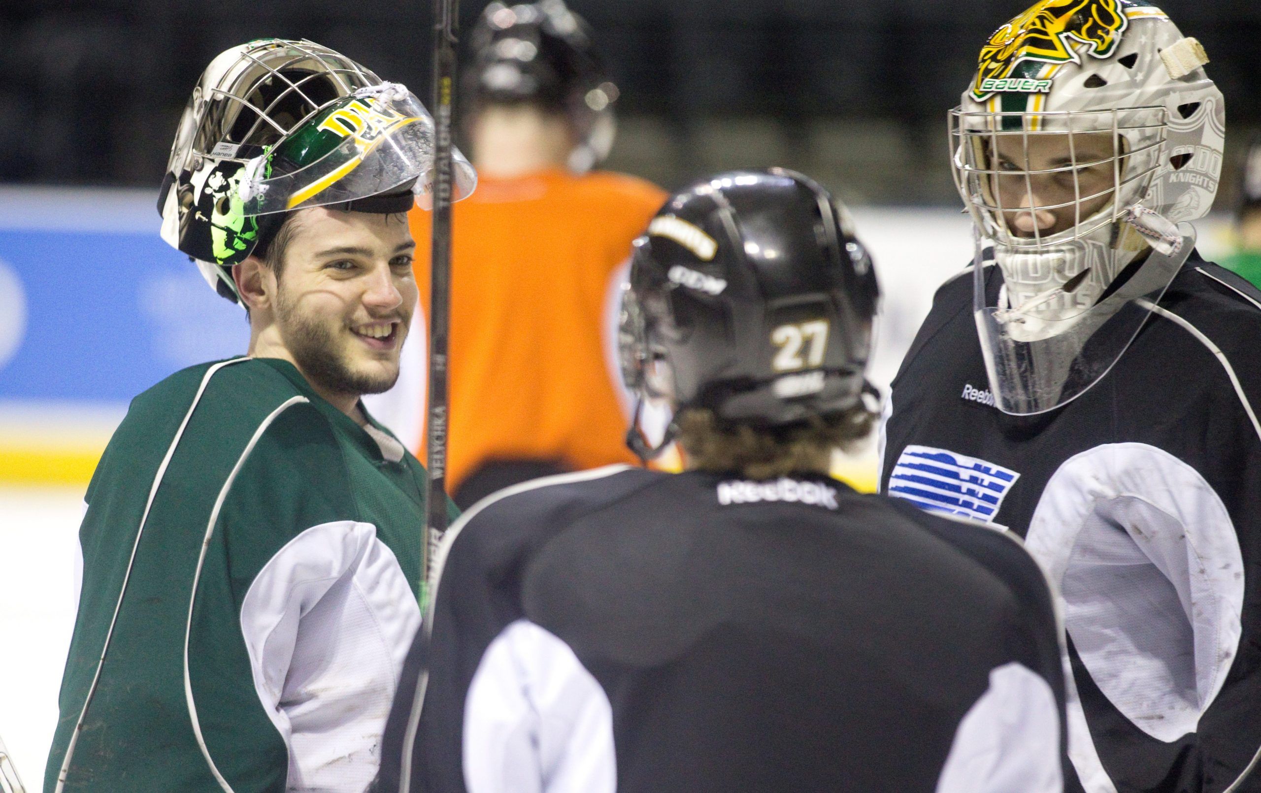 Sault’s Jake Patterson, former London Knights goalie, passes at 31 ...