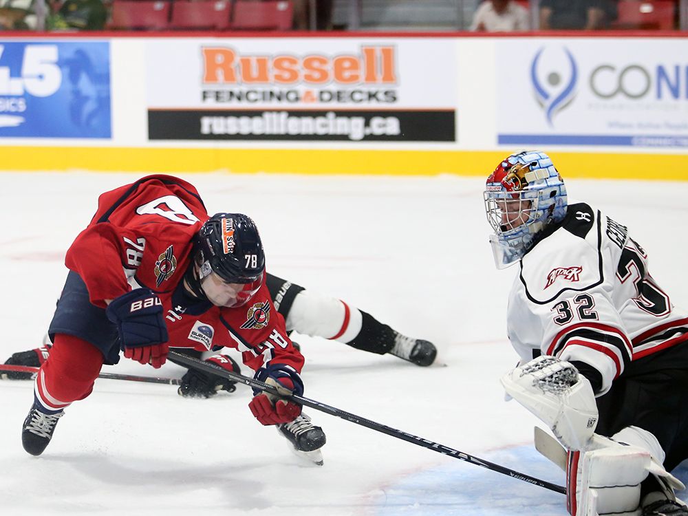 Owen Sound stuns the Spitfires with 6-3 win Sunday | Owen Sound Sun Times