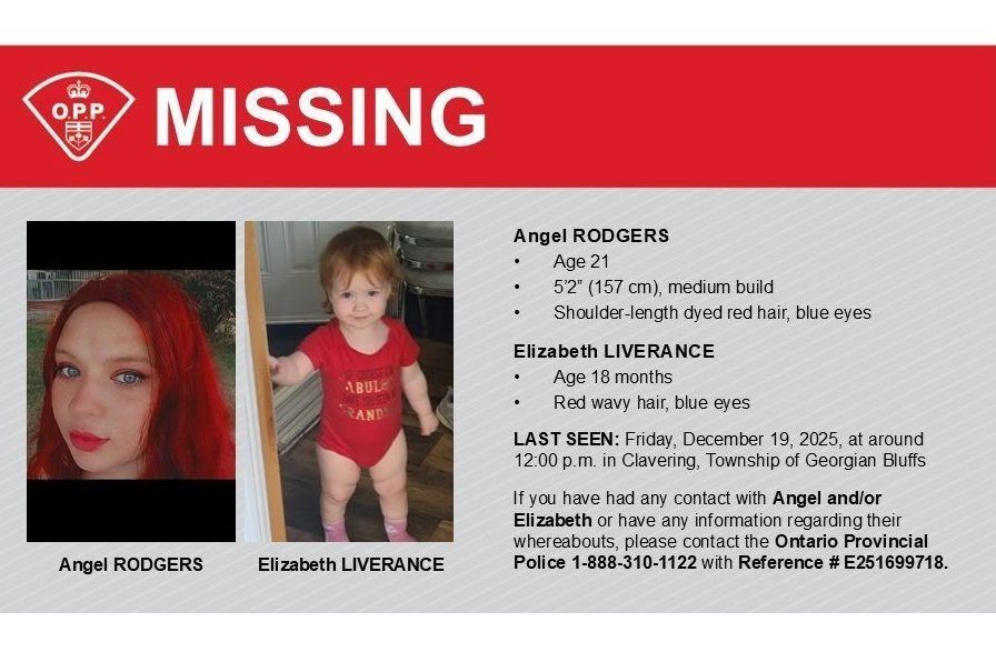 Police trying to locate woman, child last seen in Georgian Bluffs ...