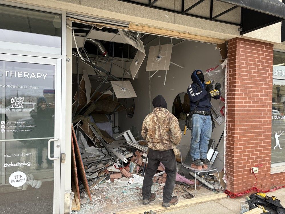 Video shows driver slowed down before crashing through storefront ...