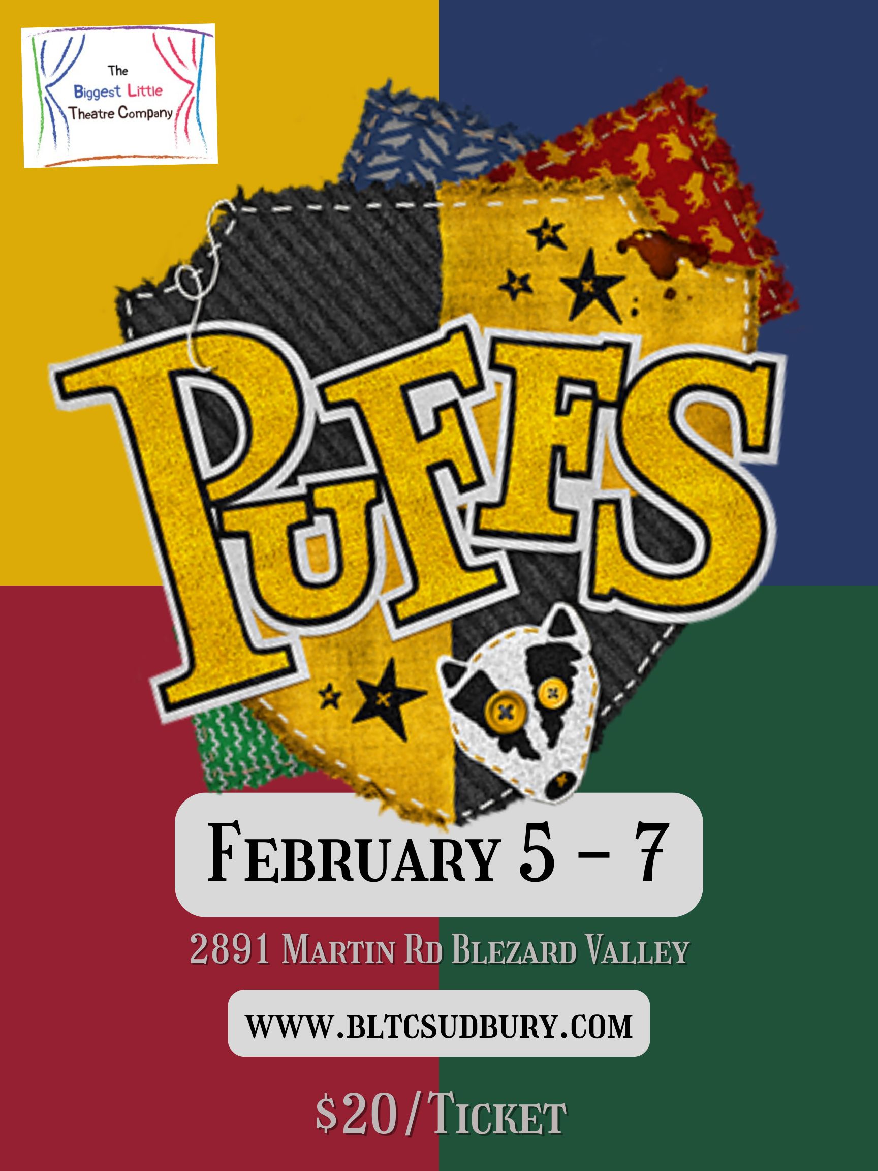 Biggest Little Theatre Company's Puffs a magical parody for adults ...
