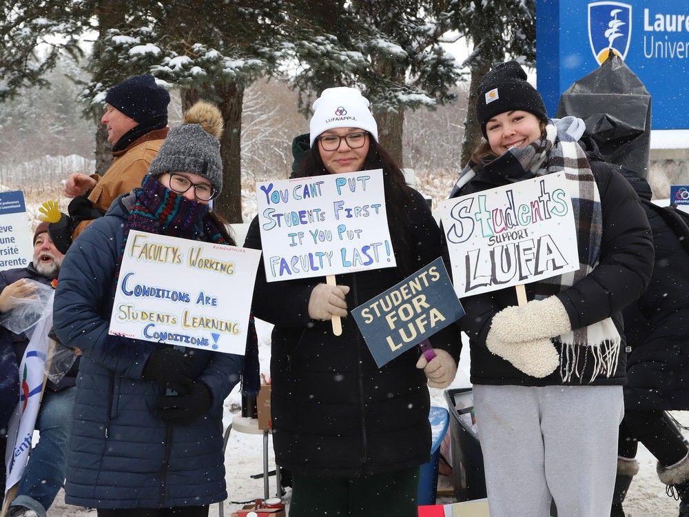 Gallery: Laurentian University faculty strike and hit the streets ...