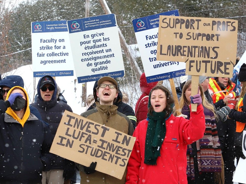 Gallery: Laurentian University faculty strike and hit the streets ...