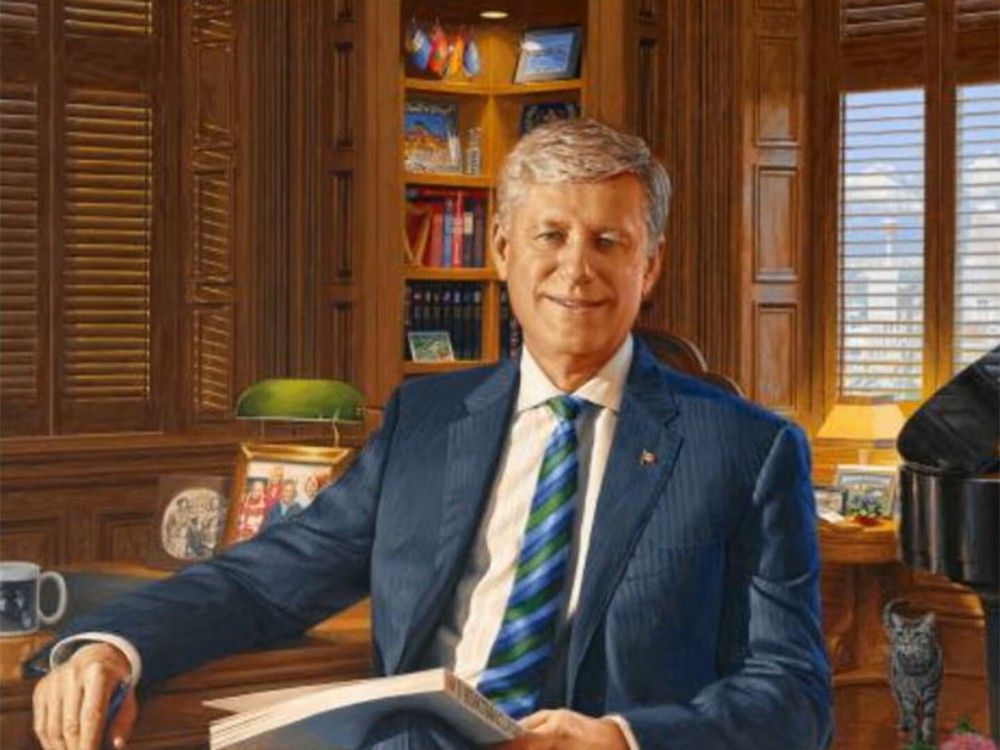 Stephen Harper’s official portrait gives hidden nod to New Brunswick ...